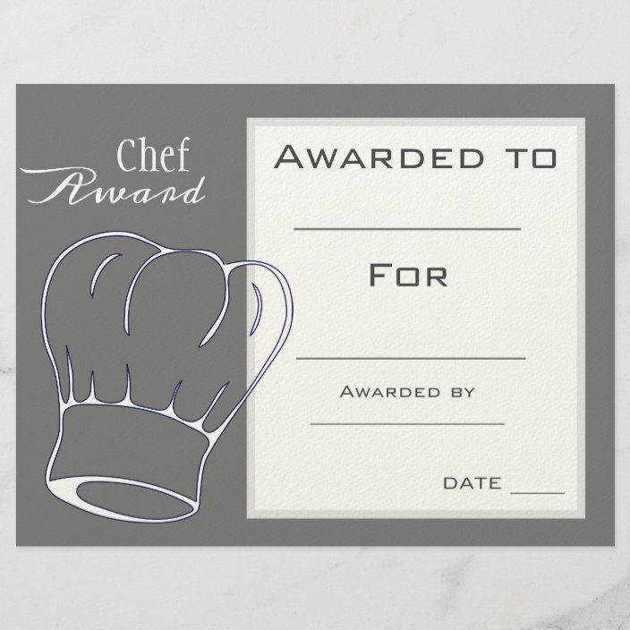 Chef award cooking award | Zazzle.com