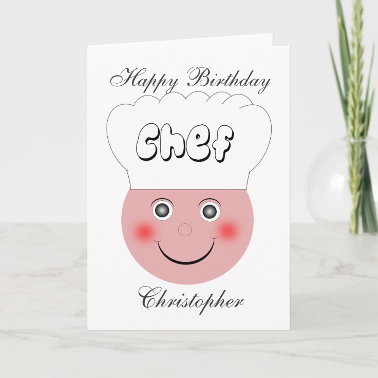 Chef Birthday Card | Zazzle