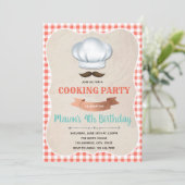 Chef birthday party invitation | Zazzle