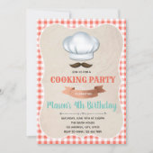 Chef birthday party invitation | Zazzle