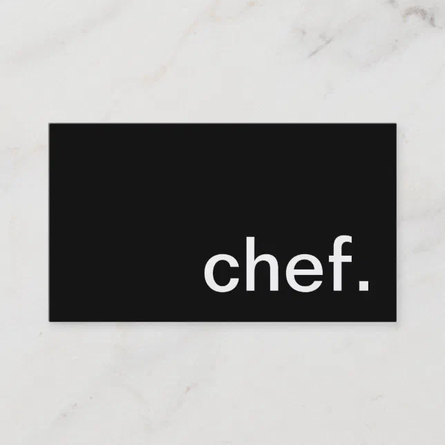 Chef Business Card | Zazzle