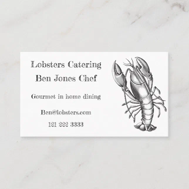 Chef & catering Business Card | Zazzle
