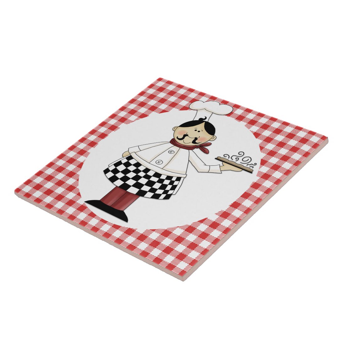 Chef Ceramic Tile Trivet | Zazzle