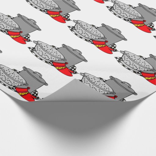 Chef Cooking Pot Gift Wrapping Paper | Zazzle