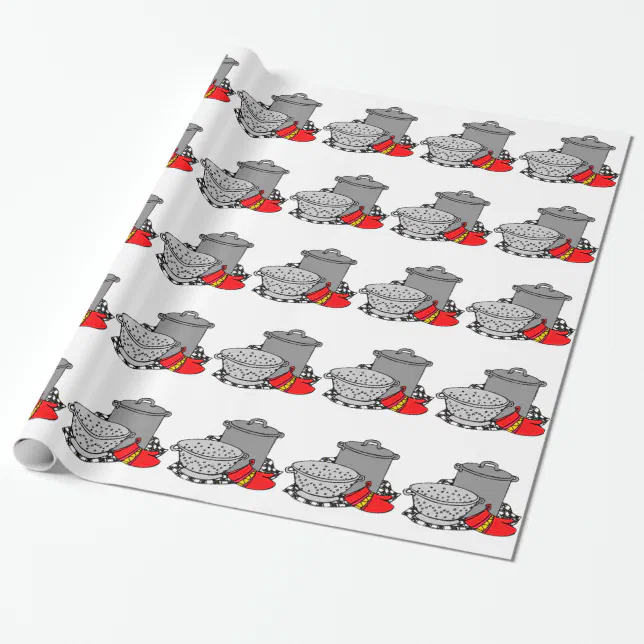 Chef Cooking Pot Gift Wrapping Paper | Zazzle