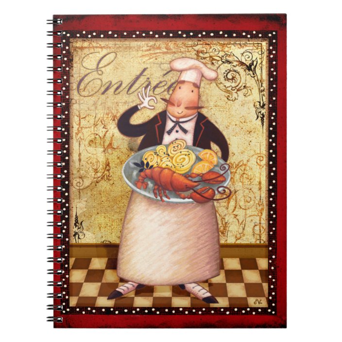 Chef Entrée Notebook | Zazzle.com