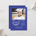 Chef Graduation Photo Invitation | Zazzle