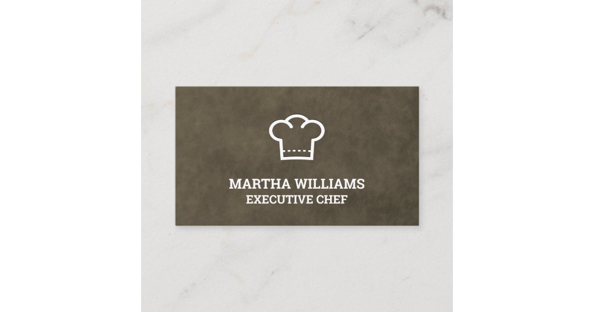 Chef Hat Icon Business Card | Zazzle