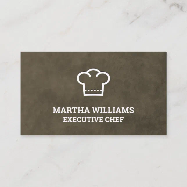 Chef Hat Icon Business Card | Zazzle