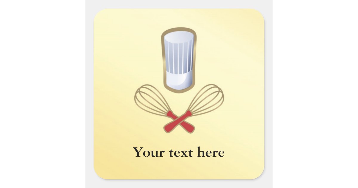 Chef Hat Personalized Labels | Zazzle