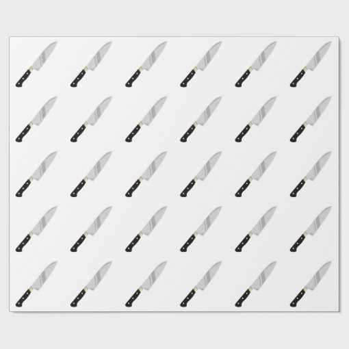 Chef Knife Wrapping Paper | Zazzle