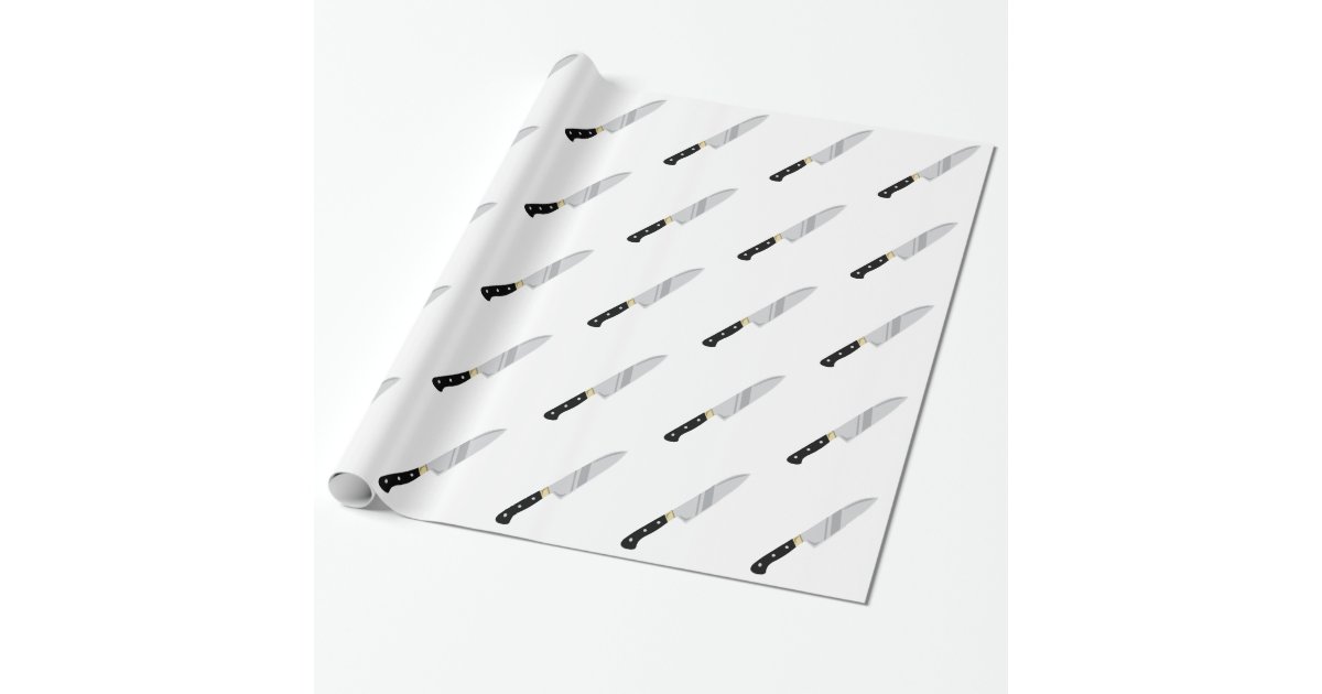 Chef Knife Wrapping Paper | Zazzle