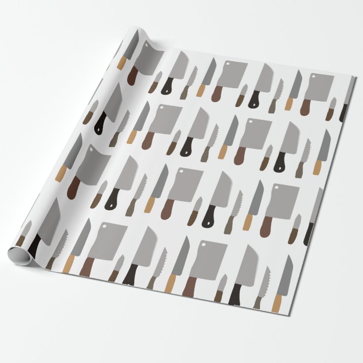 Chef Knives Wrapping Paper | Zazzle