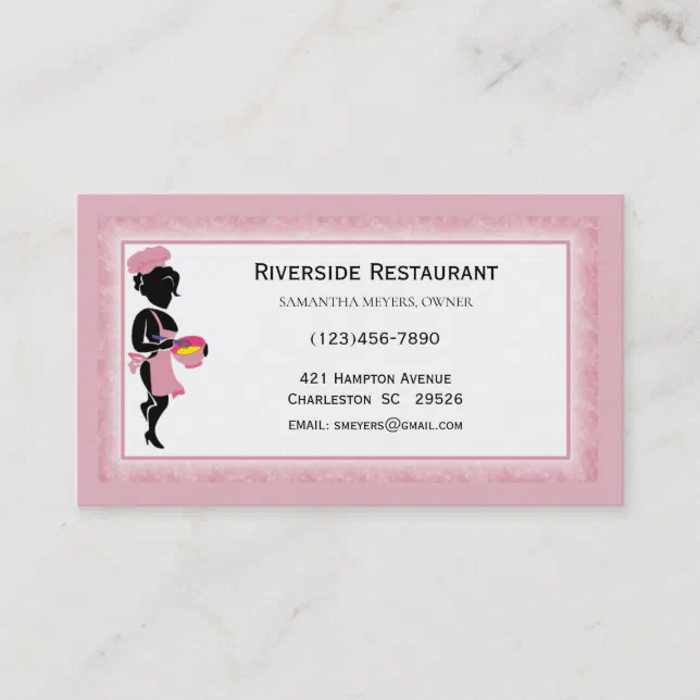 Chef Lady Business Cards | Zazzle
