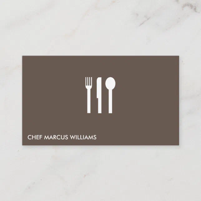 Chef | Restaurant Business Card | Zazzle