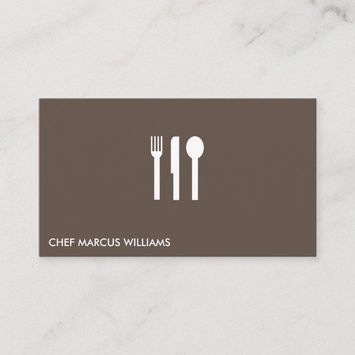 Chef | Restaurant Business Card | Zazzle.com