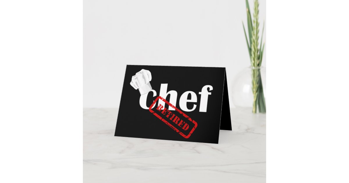 Chef Retirement Greeting Card | Zazzle