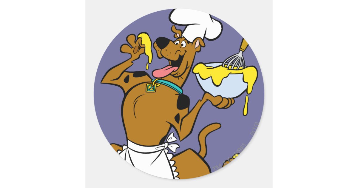 Chef Scooby-Doo Thanksgiving Classic Round Sticker | Zazzle