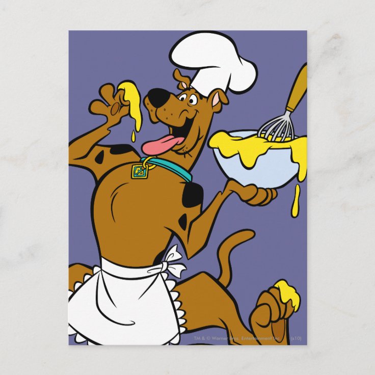 Chef Scooby-Doo Thanksgiving Holiday Postcard | Zazzle