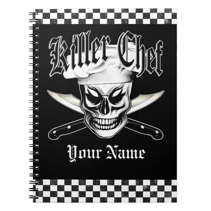 Chef Skull 4: Killer Chef Notebook | Zazzle