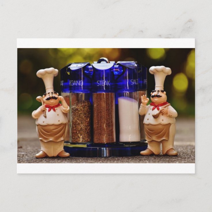 Chef Stand Postcard | Zazzle