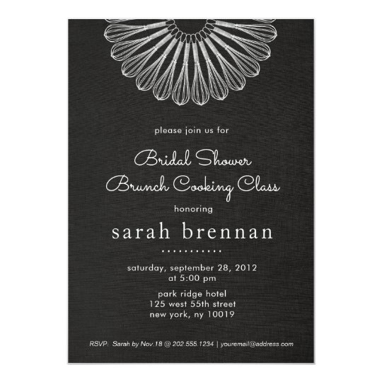 Culinary Chef Invitation | Zazzle.com