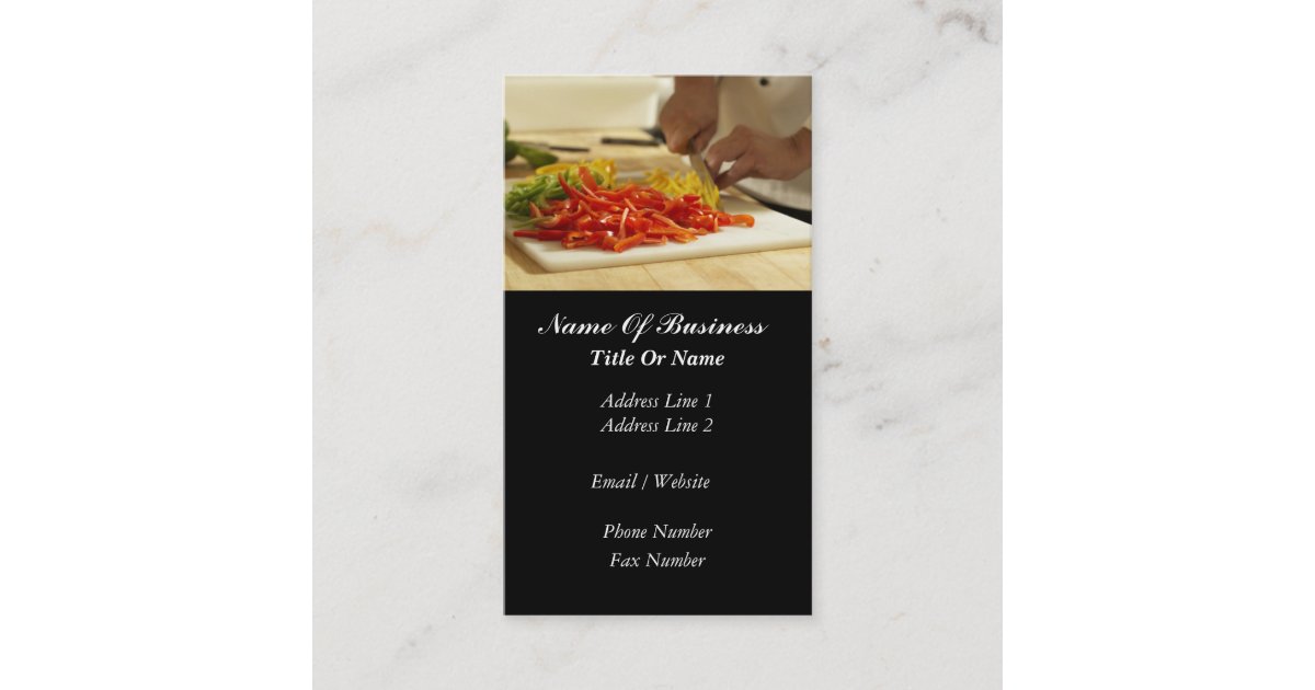 Chefs Business Card | Zazzle