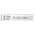 Chefs catering business cutlery name plate | Zazzle