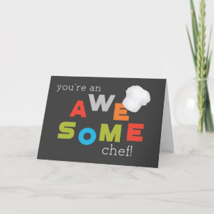 Chef Thank You Cards | Zazzle