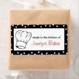 Chef's Hat Food Labels | Zazzle