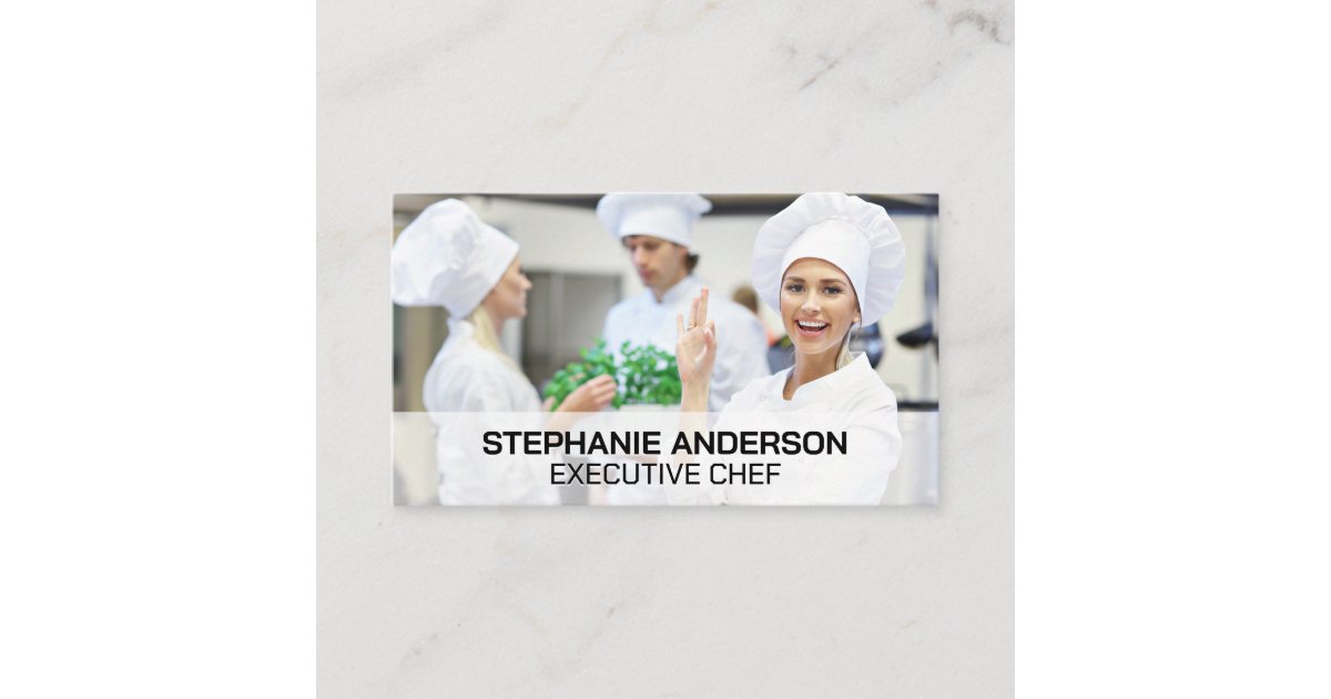 Chefs in the Kitchen Business Card | Zazzle