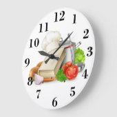 Chef's Kitchen Large Clock | Zazzle