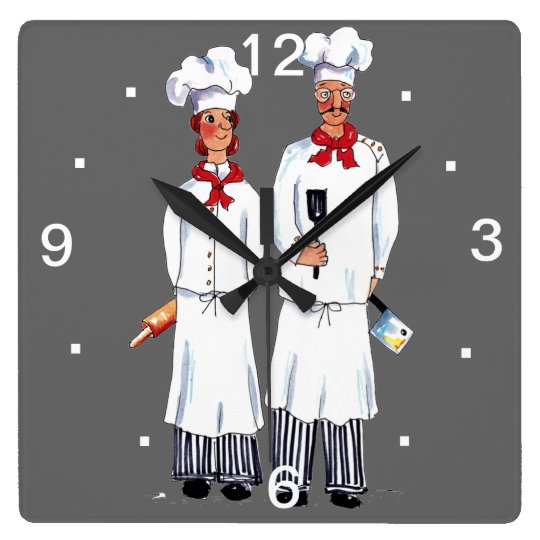 Chefs Wall Clock | Zazzle.com