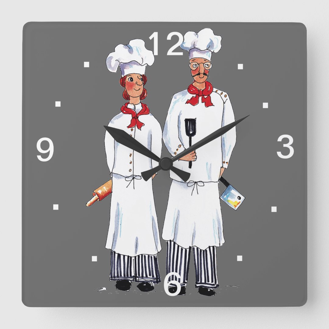 Chefs Wall Clock | Zazzle