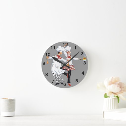 Chefs- wall clock | Zazzle