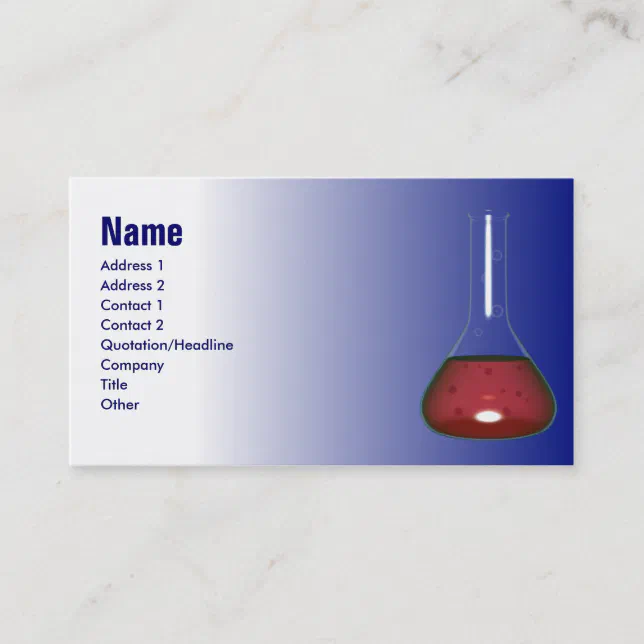 Chemistry Card | Zazzle