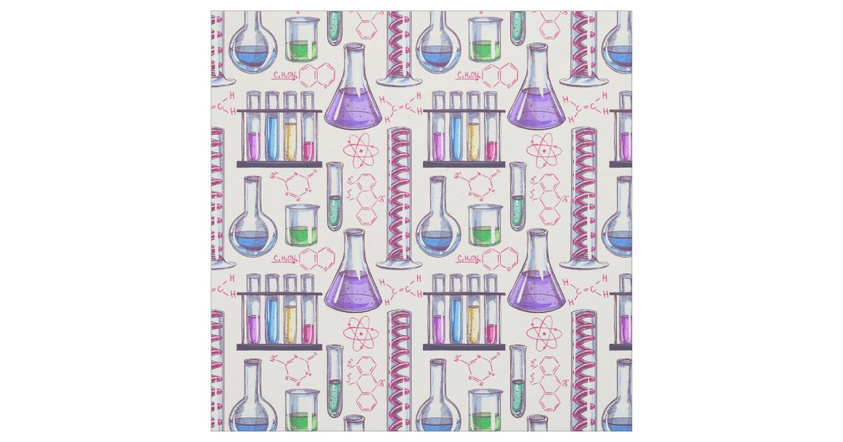 Chemistry Lab Fabric | Zazzle