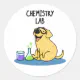 Chemistry Lab Funny Labrador Dog Pun Classic Round Sticker | Zazzle