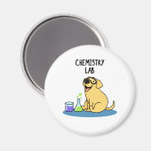 Chemistry Lab Funny Labrador Dog Pun Magnet | Zazzle