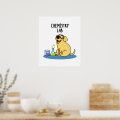 Chemistry Lab Funny Labrador Dog Pun Poster | Zazzle