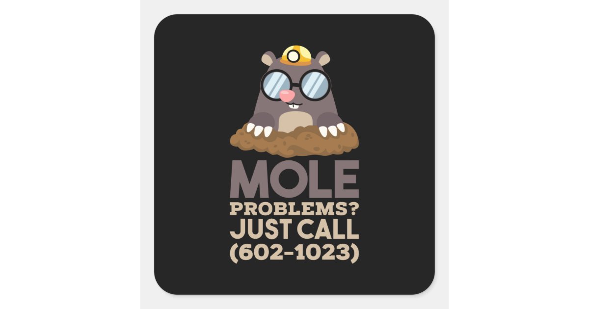Chemistry - Mole Problems Square Sticker | Zazzle