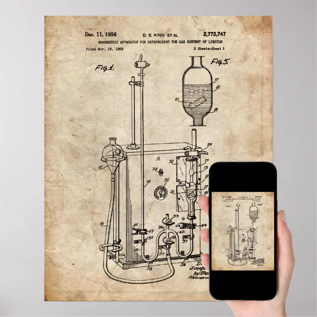 Chemistry Patent Poster | Zazzle