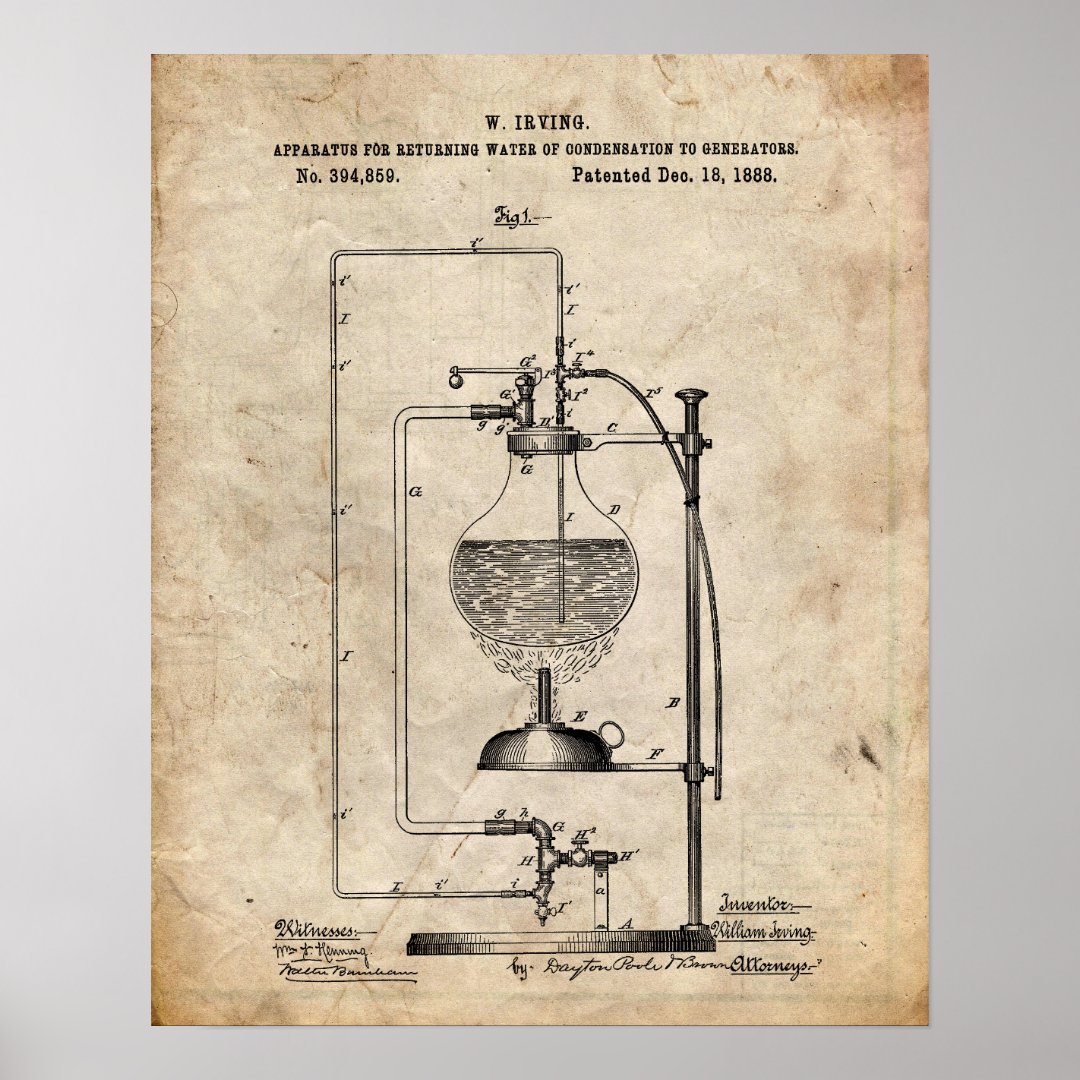 Chemistry Patent Poster | Zazzle