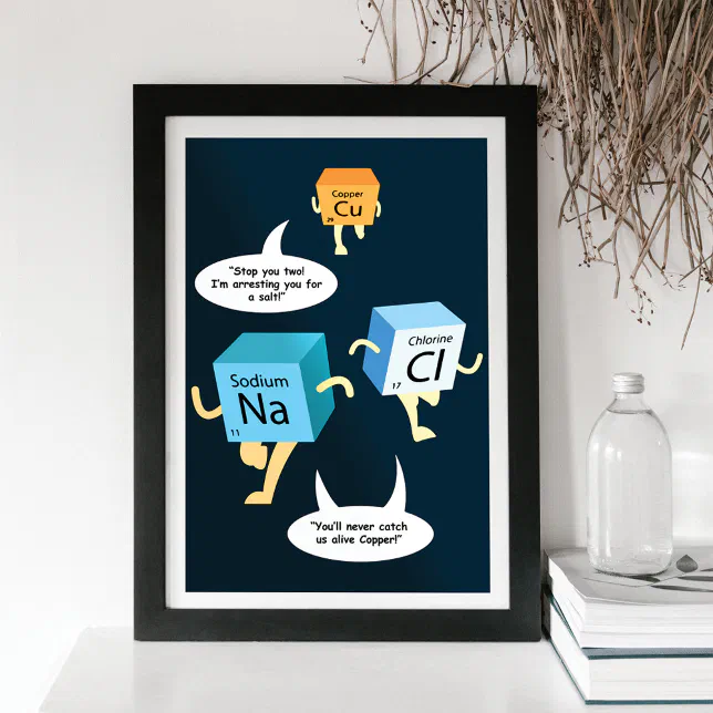 Chemistry Periodic Table Elements Quote Poster | Zazzle