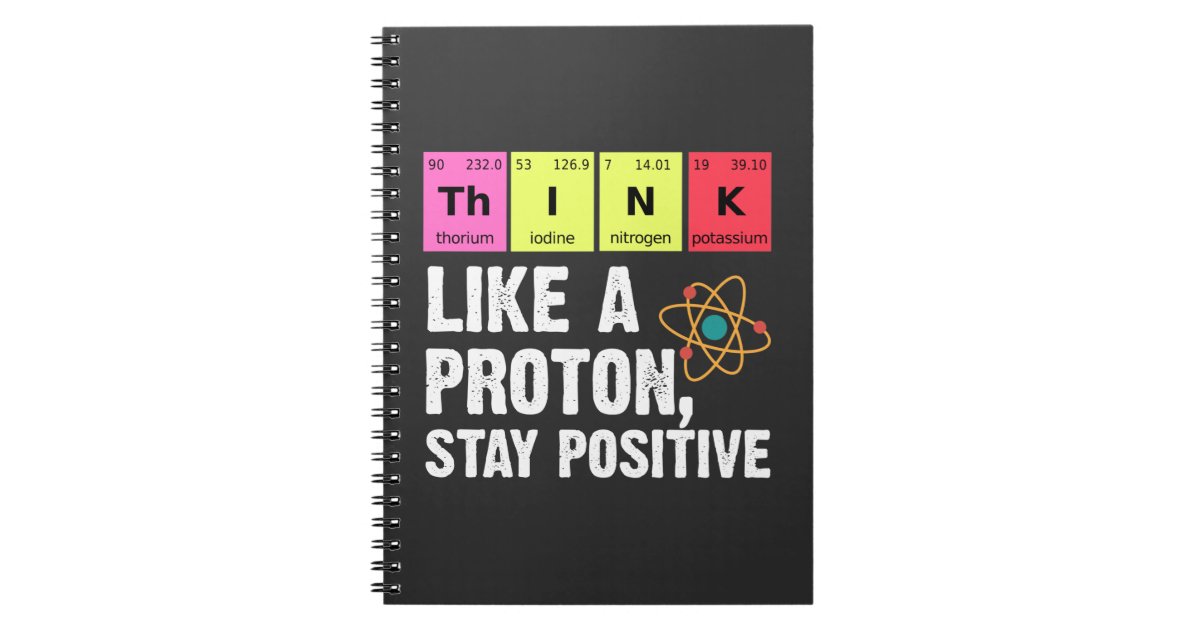 Chemistry Physicists Teacher Student Proton Scienc Notebook | Zazzle