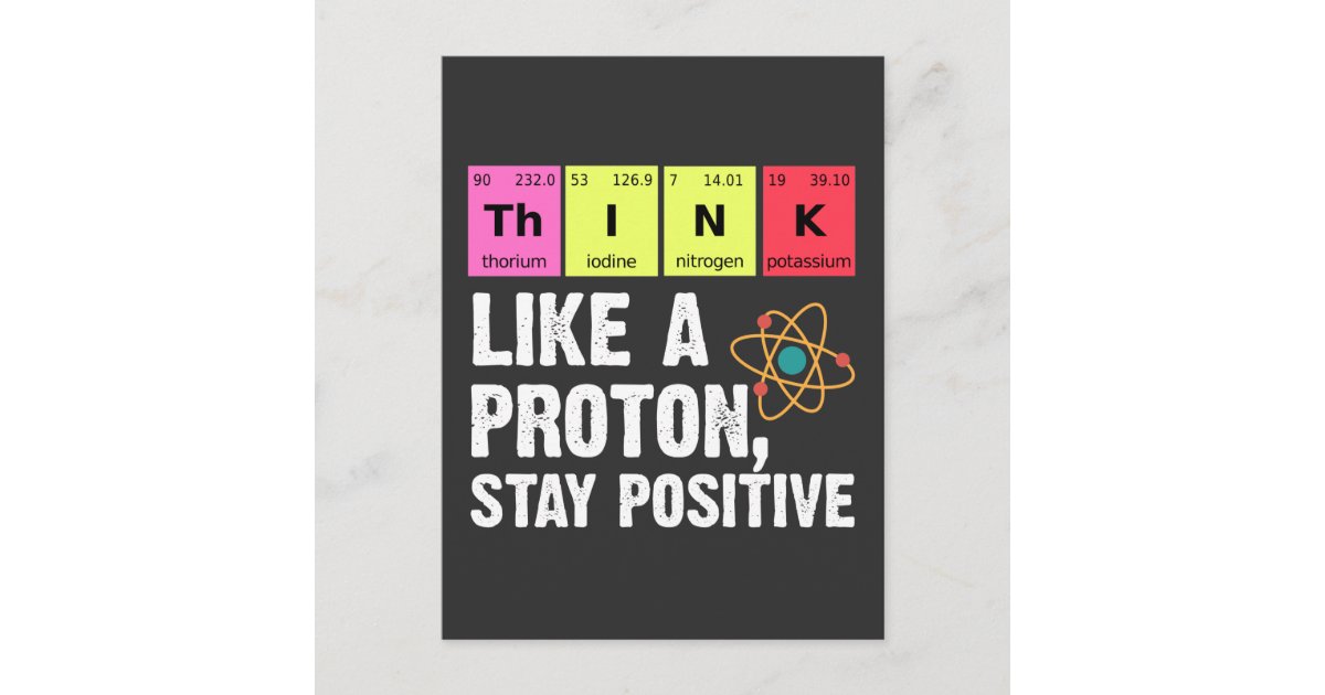 Chemistry Physicists Teacher Student Proton Scienc Postcard | Zazzle