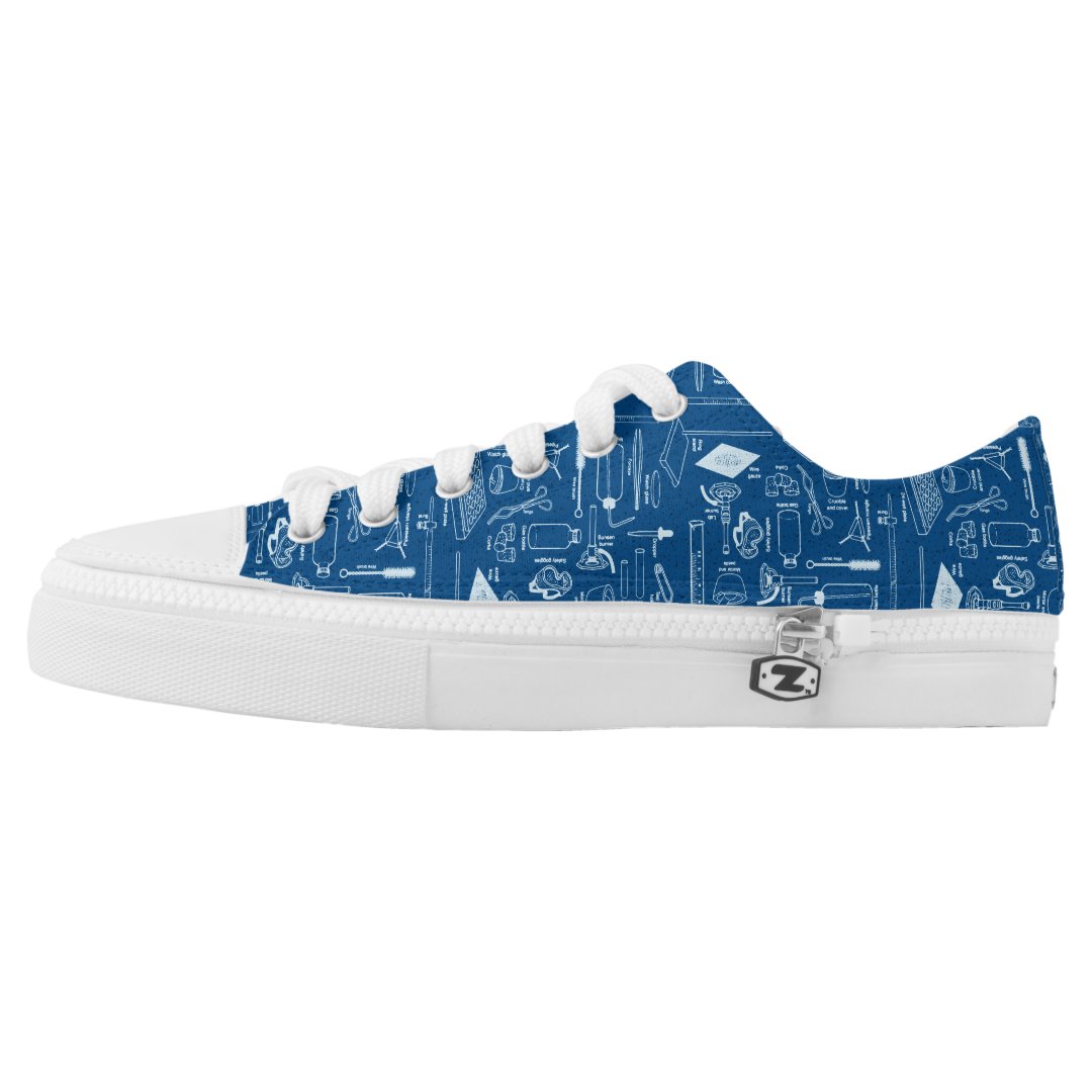Chemistry Science Lab Low-Top Sneakers | Zazzle