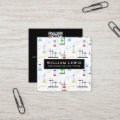 Chemistry Science Test Tubes Lab QR Code Square Business Card | Zazzle