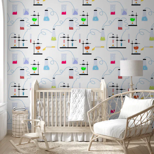 Chemistry Science Test Tubes Lab School Subject Wallpaper | Zazzle