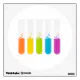 Chemistry Science Test Tubes Wall Decal | Zazzle